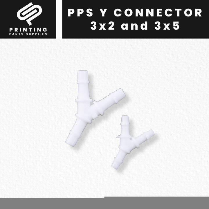 PPS Y-TUBE CONNECTOR for INK HOSE 3x2 & 3x5 mm | Y-Connector | Y Shaped ...