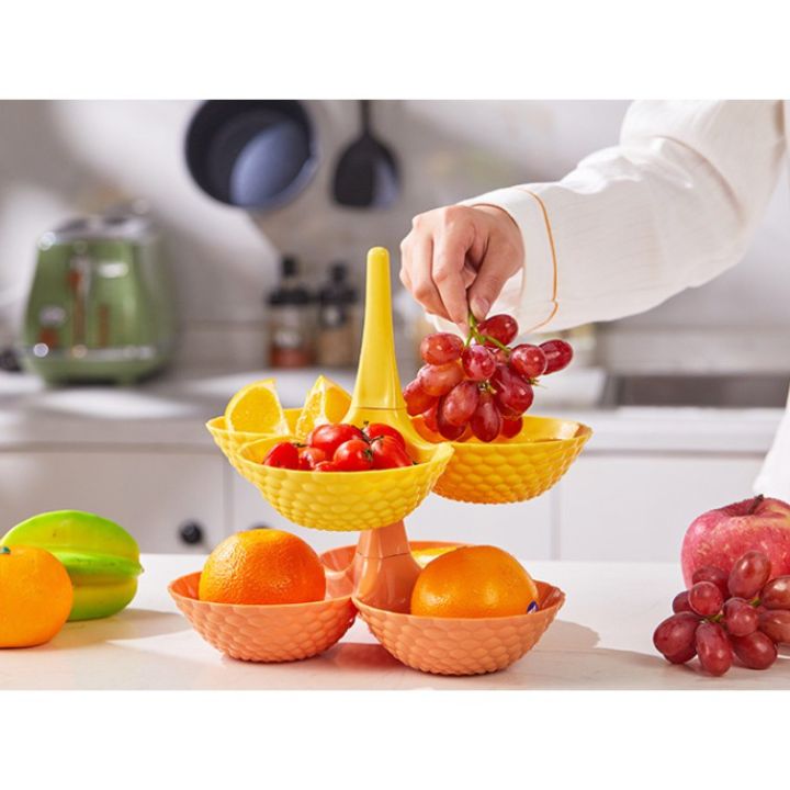 European MultiLayer Stackable Fruit Tray Dessert Rack Snack Plate ...