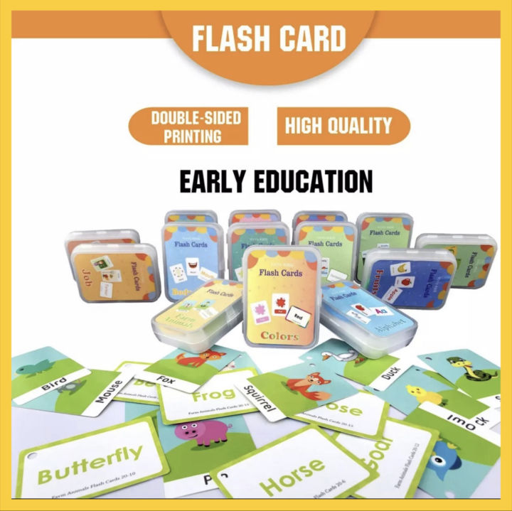 [SG] Flash Cards with Ring English Reading Learning Alphabet Letters ...
