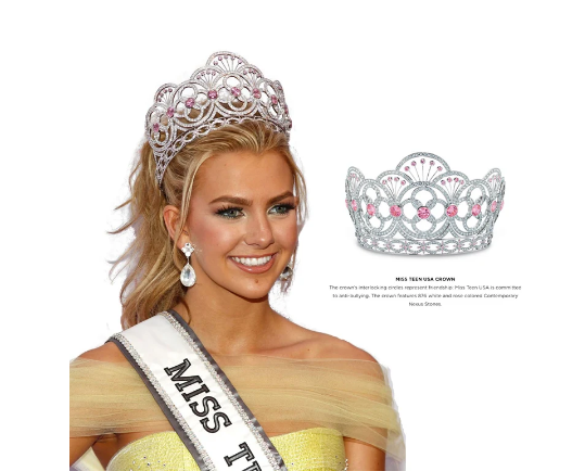 Miss Teen Earth 2023 for Pageant Big Alloy Crown Adjustable Headband ...