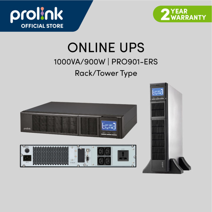 Prolink PRO901-ERS | 1000VA | 900W | Pure Sine Wave | Rackmount ...