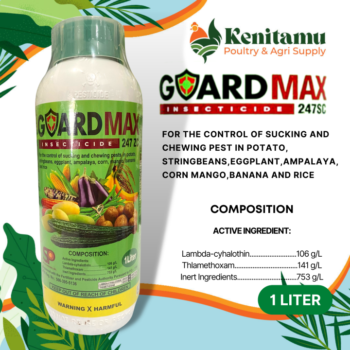 GUARDMAX 247SC 1000ML INSECTICIDE FOR PLANT CARE AND CROPS/ FAST ACTING ...