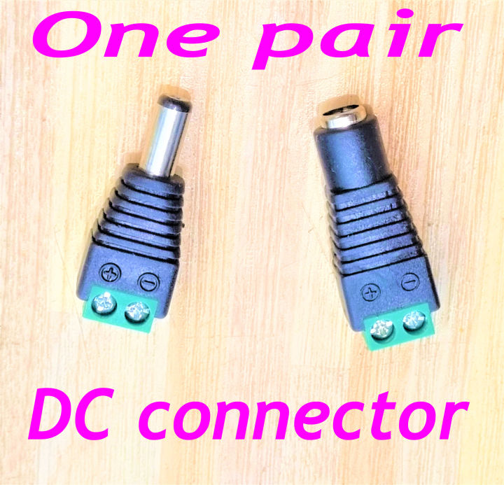 DC connector DC plug 12V jack connector 5.5 x 2.1mm Male + Female ...