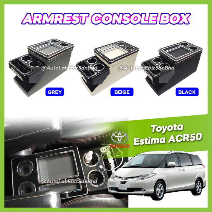 Armrest Console Box Toyota Estima ACR50 (with LED Atmosphere Light ...