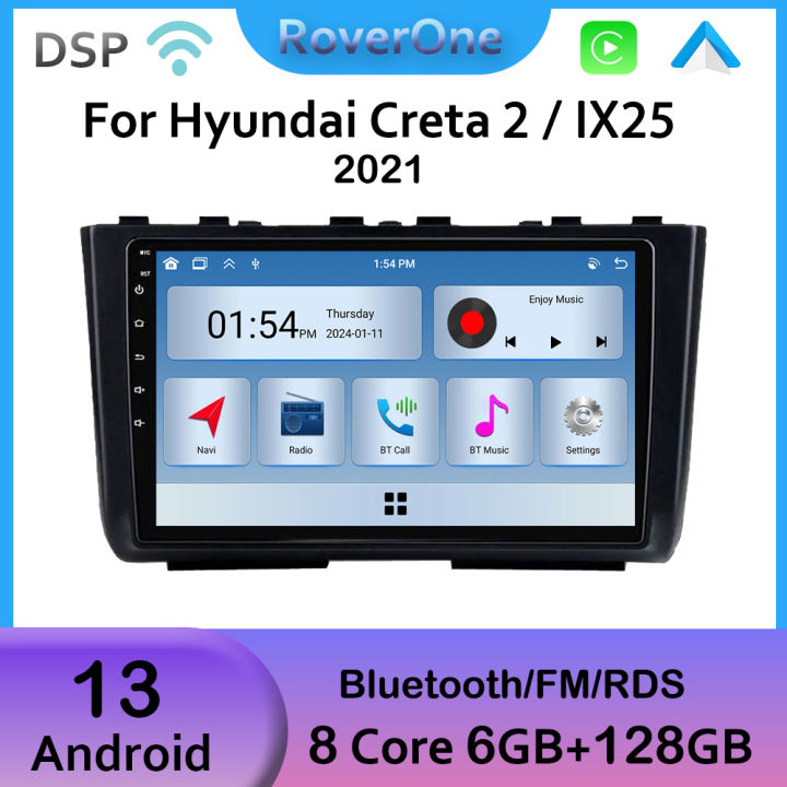 Touch Screen GPS Navigation Multimedia Player Radio for Hyundai Creta 2 IX25 2021 with CarPlay ...