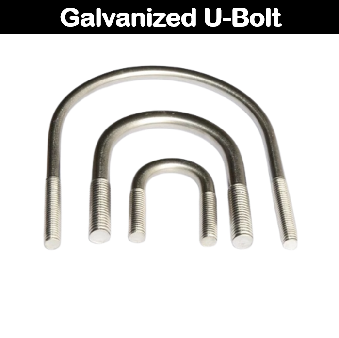 B&N 6mm Galvanized U-Bolts U Bend Screws GI U Shaped Bolt | Lazada PH