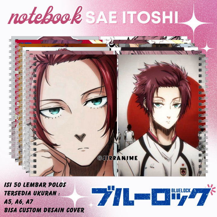 NOTE BOOK BLUE LOCK SAE ITOSHI / NOTEBOOK BLUE LOCK MIKAGE REO / BUKU ...