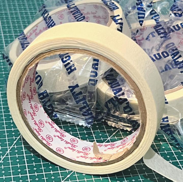 MASKING TAPE / Lakban Kertas / Isolasi Kertas (1 Inch x 21 meter ...