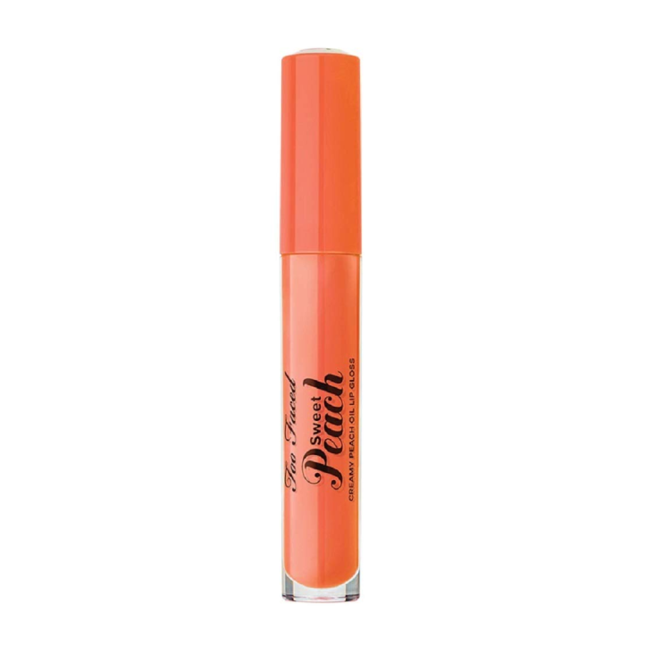 Too Faced Sweet Peach Creamy Peach Oil Lip Gloss Poppin' Peach 4ml (1 ...