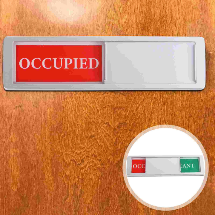 Sign Door Privacy Occupied Office Bathroom Signs Vacant Signboard Do ...