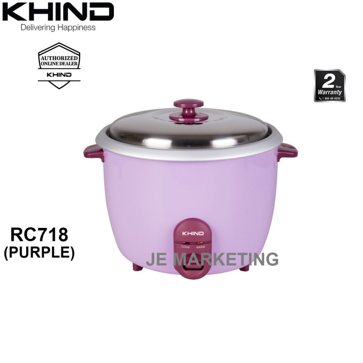 KHIND 1.8L RICE COOKER RC818N / RC718 | Lazada