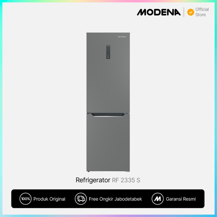 MODENA Refrigerator - Bottom Freezer RF 2335 S (315 Liter) | Lazada ...