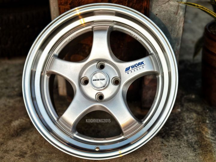 New Car Sport Rim WORK MEISTER S1 Wheels - 17x8J 4x100 ET35 SILVER/ML ...