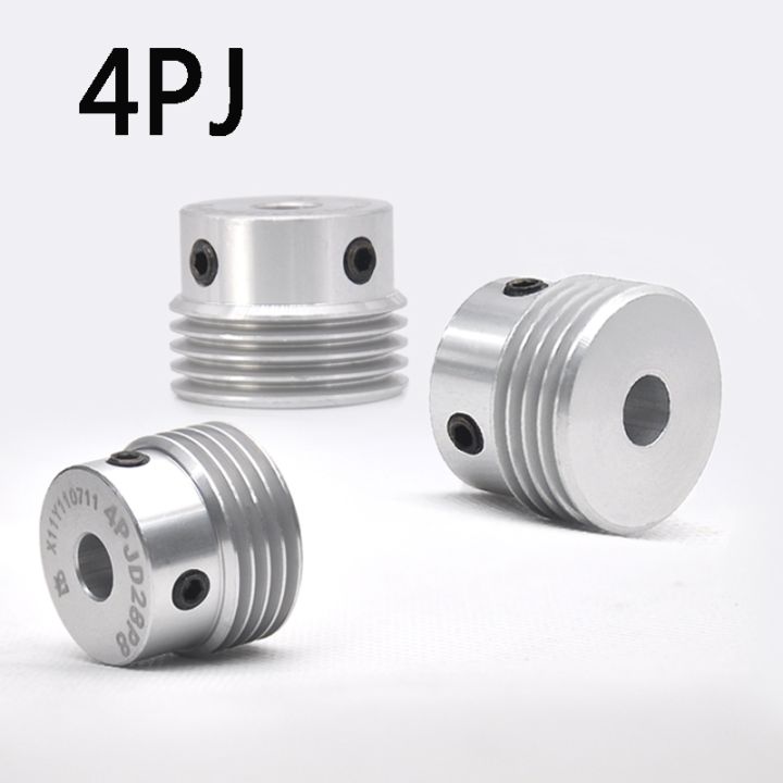 (RUIO)4PJ Wedge Belt Pulley PJ Multi Wedge Wheel 4ช่องสำหรับเพลามอเตอร์ ...