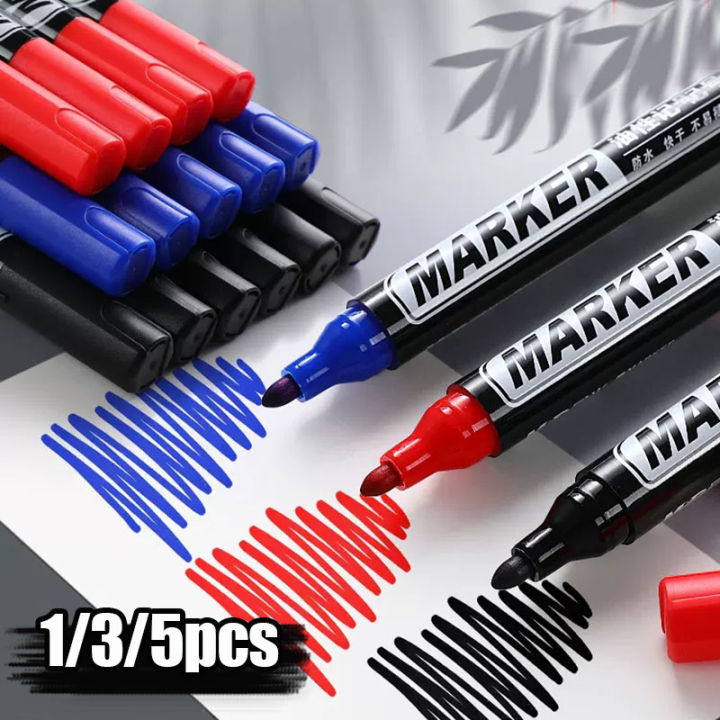 1/3/5PCS Oily Waterproof Permanent Fine Point Paint Marker Pens for ...