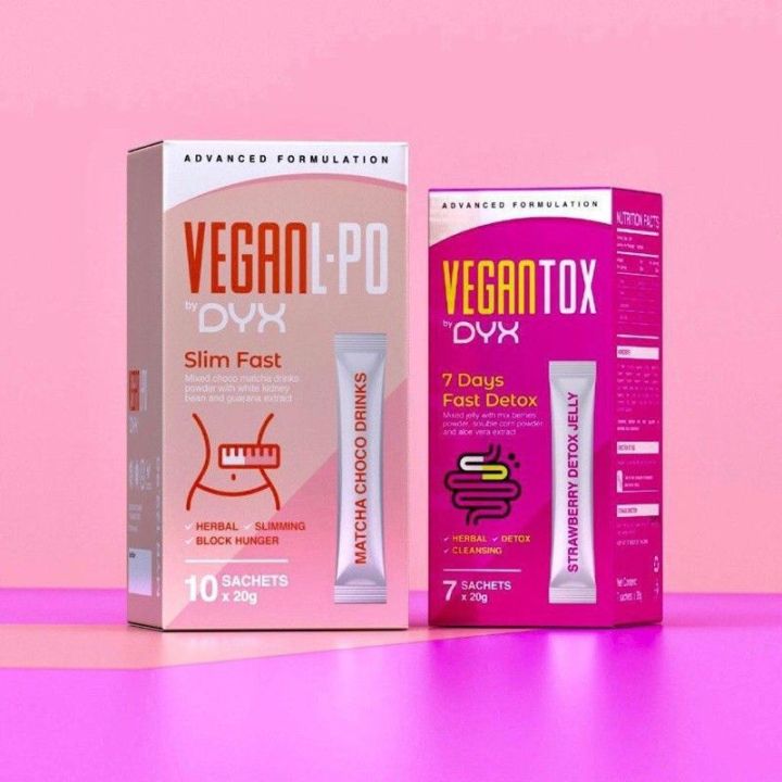 DYX VEGANTOX 7 DAYS FAST DETOX + DYX VEGANL- PO SLIM FAST | Lazada