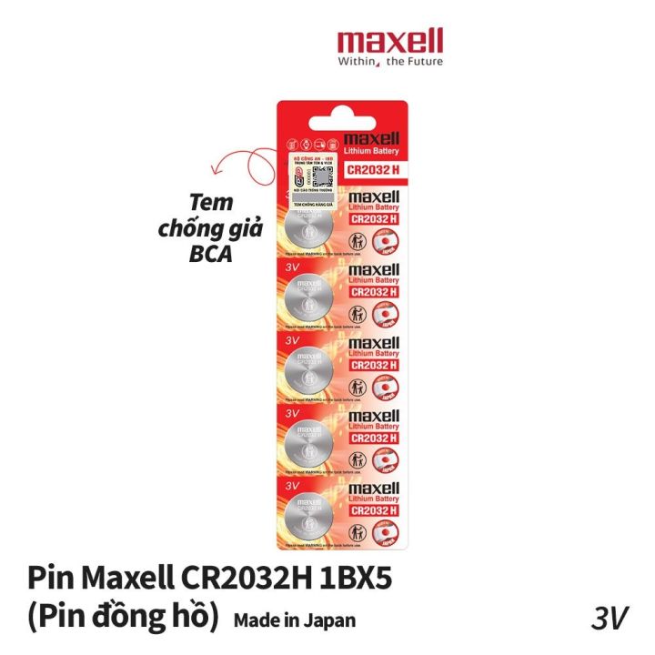 Hàng Xịn - Pin Cmos CR2032 H 3V Maxell Smartkey Xe Máy, Xe Hơi, Máy Đo ...