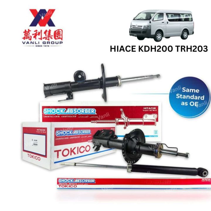TOKICO Shock Absorber Front Rear for Toyota Hiace KDH200 TRH203 | Lazada
