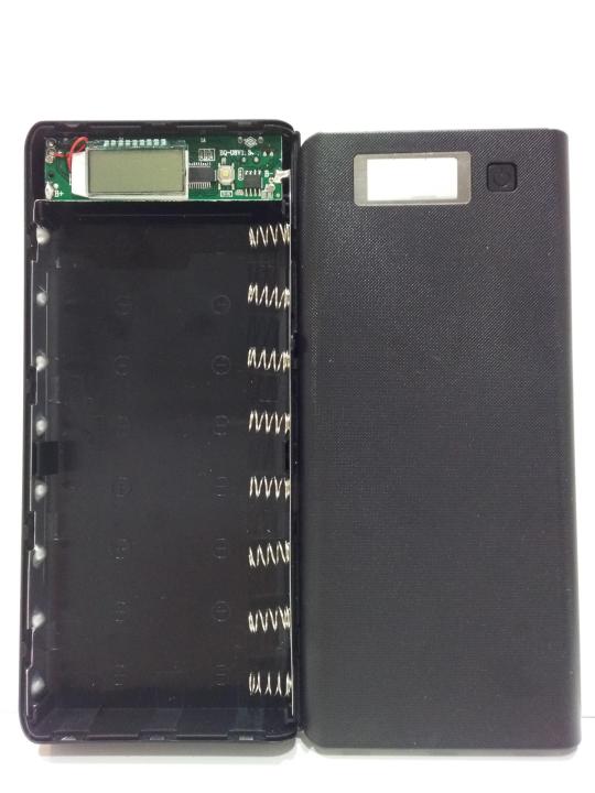 Box sạc dự phòng 8 cell dùng pin 18650 FTP có LCD hiển thị dòng sạc ...