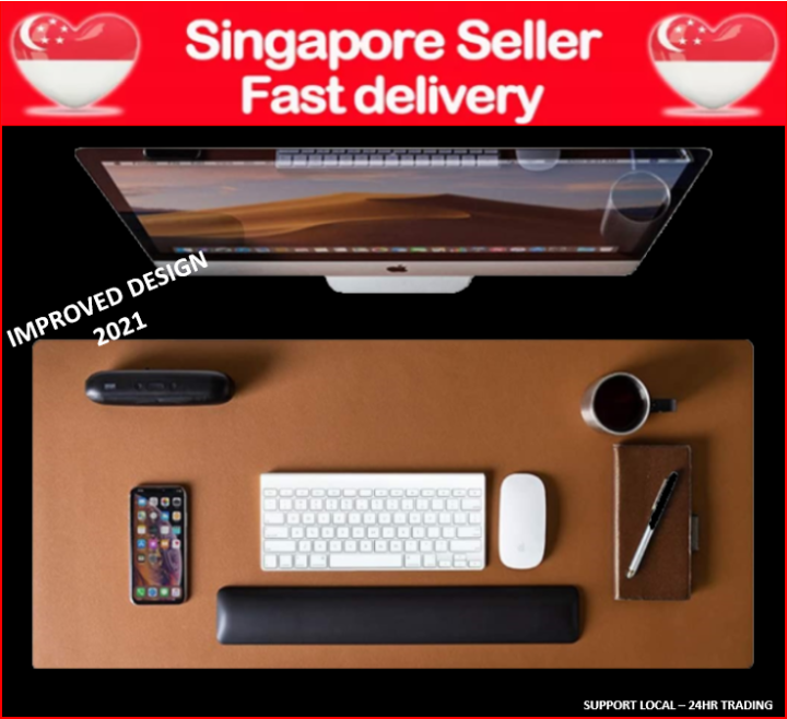 Premium Leather Computer Desk Pad / Laptop Pad /Desktop Pad / Mouse Pad ...