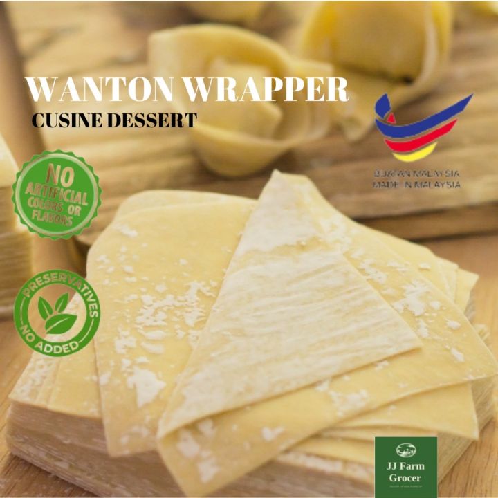 Wantan Skin Frozen 300gm Vacuum Pack Wanton Wrappers Wonton Sheets ...