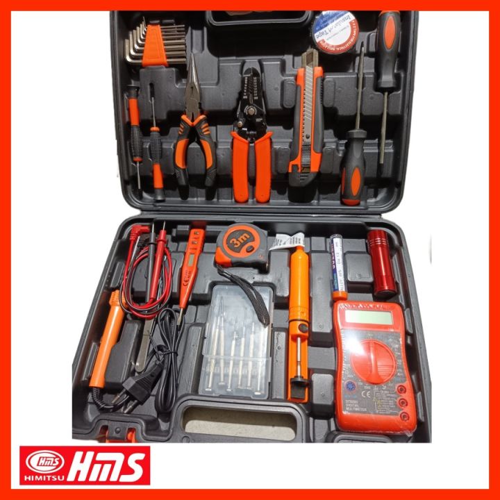 Tool Kit Set Listrik Tool Box Hand Tools Perkakas Mekanik Rumah HMS ...