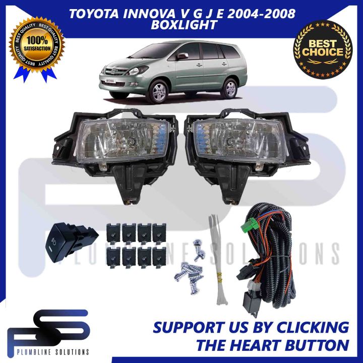 LightBox Fog Lamp / Fog Light Toyota Innova V G J E 2004 - 2008 / 2009 ...