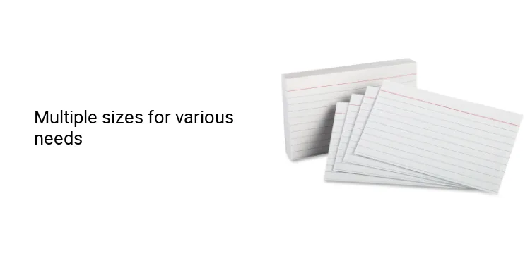 Index Card Sizes 3x5 (1/8) 4x6(1/4) 5x8 (1/2) 100PCS | Lazada PH