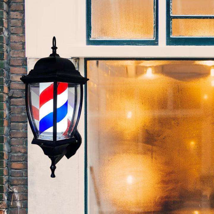 Barber Pole Light Rotating Neon Signs Wall Mount Waterproof Novelty ...