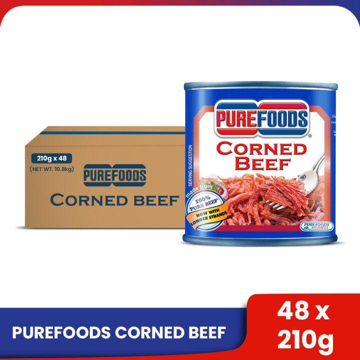 Purefoods Corned Beef (210g) 1 Box of 48's | Lazada PH