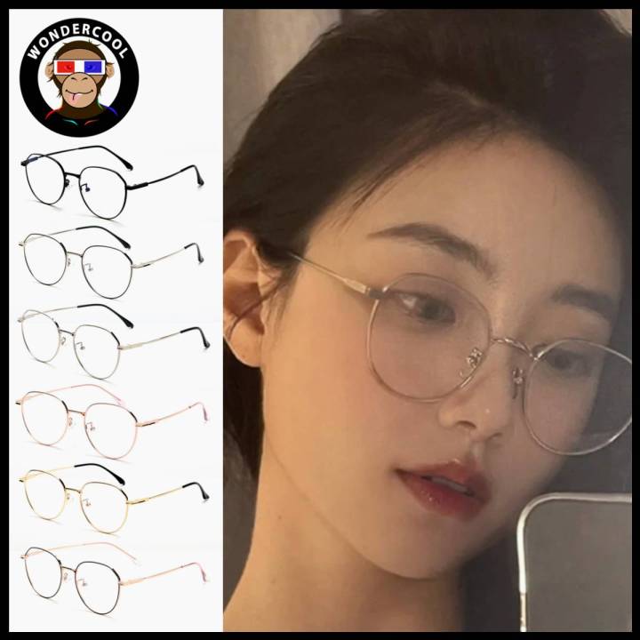 🔥Cc.👍 Fashion Anti Blue Light baso Metal Frame Without Makeup Flat ...