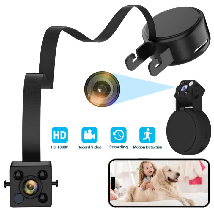 Slim 1080P HD Indoor Camera - Battery Operated, Compact Design for IP ...