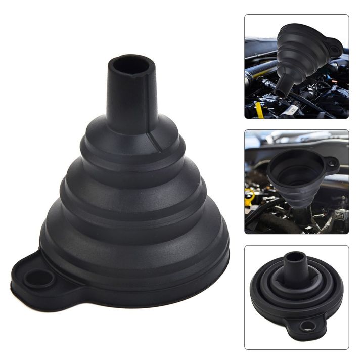 Portable Collapsible Car Funnel Made of Silicone Ideal for Oil and Fuel ...
