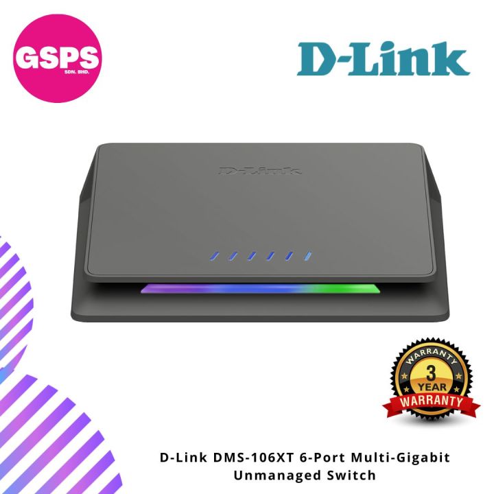 D-Link DMS-106XT 6-Port Multi-Gigabit Unmanaged Switch | Lazada