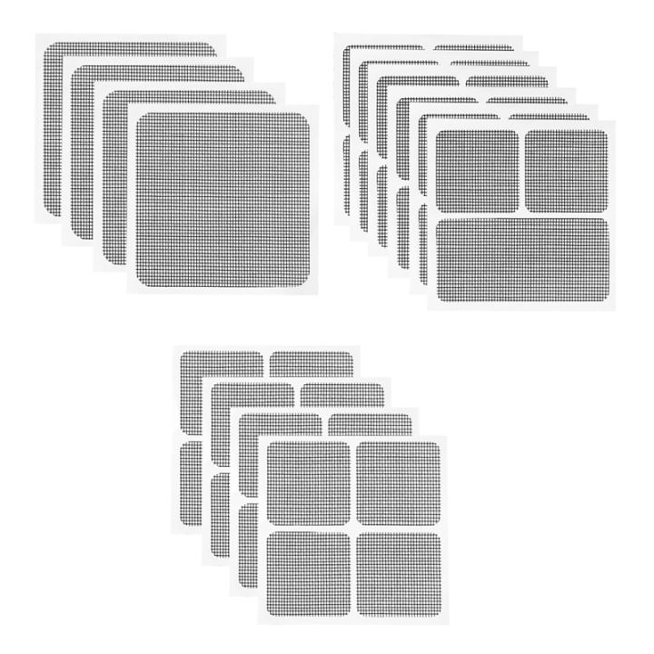 14 Sheets Window Screen Patches Repair Kit, 3 Sizes Window Screen Repair Kit for Mesh Screen ...