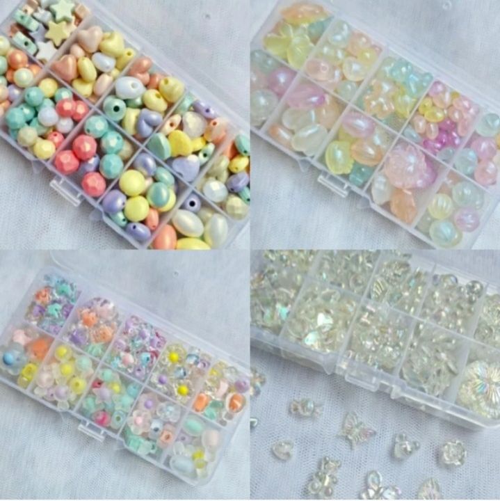 Paket Manik Set Kotak Manik Manik DIY NECKLACES AND BRACELETS WITH BOX ...