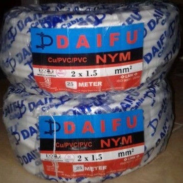 Daifu Kabel Listrik Tembaga NYM 2x1,5 25 Meter / Kabel Listrik NYM 2x1 ...