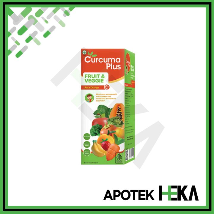 Curcuma Plus Fruit and Veggie Jeruk 100 ml - Sirup Pertumbuhan Anak ...