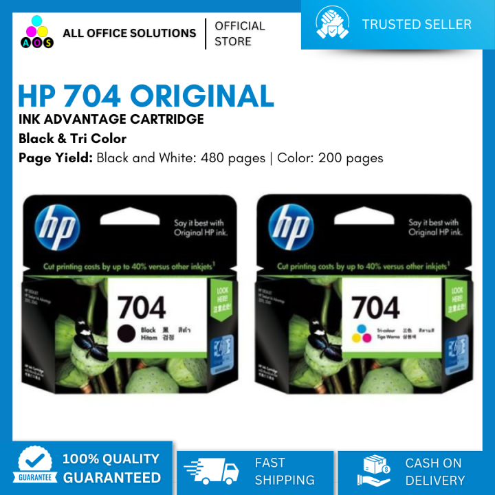 HP 704 Original Ink Advantage Cartridge | Lazada PH