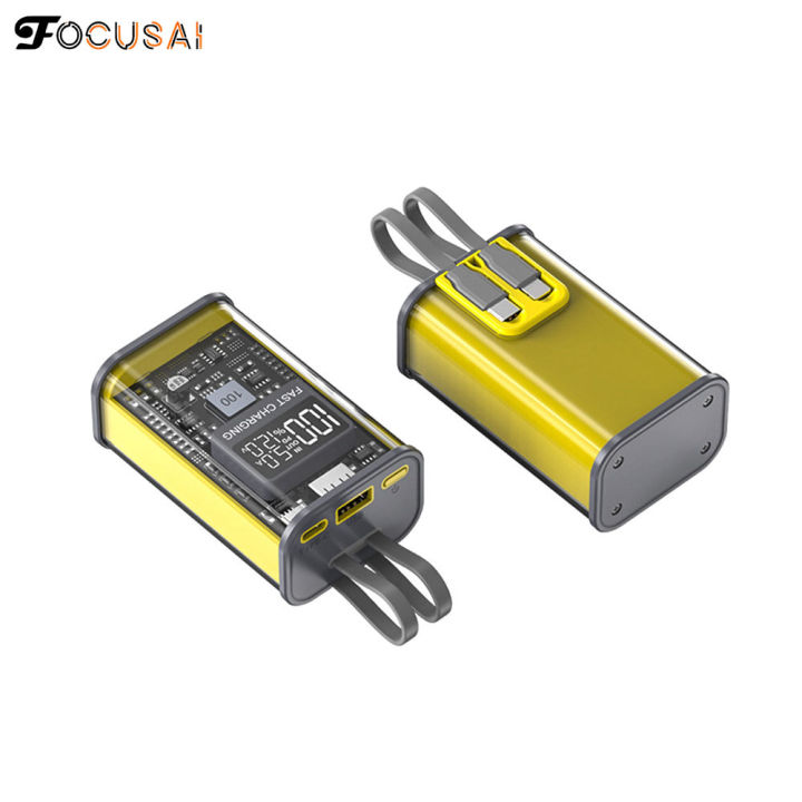 FocusAi （Shell only）DIY Power Bank 21700 Battery Charger Case PD 22.5 W ...