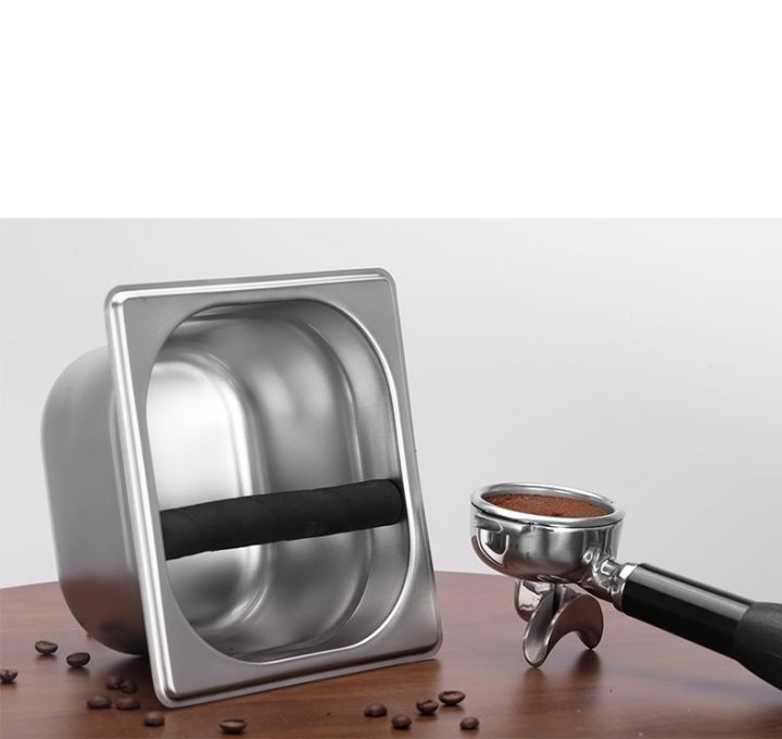 Hộp đập bã cà phê inox 304 1kg waste box đựng bã cà phê espreeo | Lazada.vn