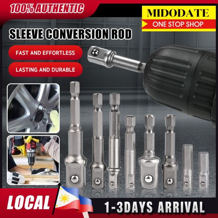 【midodate】8pcs Sleeve Connecting Rod Head Socket Adapter Impact Hex ...