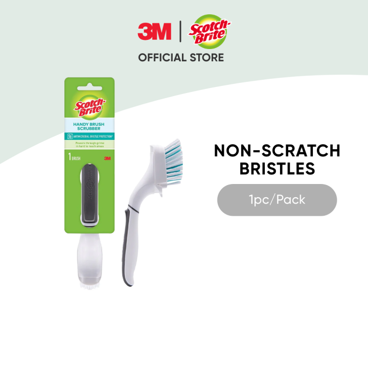 3M™ Scotch Brite® Handy Brush Scrubber, Non-Scratch Bristles, 1 pc/pack ...