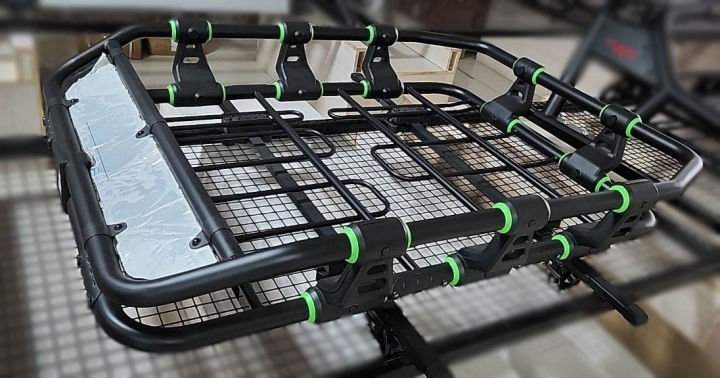 38x50 Atomic Tubular Roof Rack Luggage Carrier With Clamp Type Crossbar ...