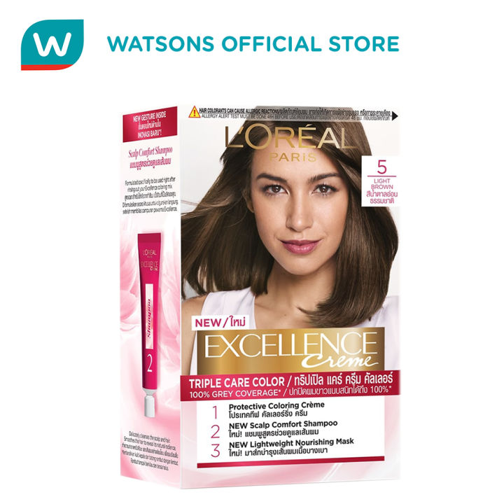 Excellence Creme - 5 Light Brown [World's No.1] by L'Oreal Paris [w ...