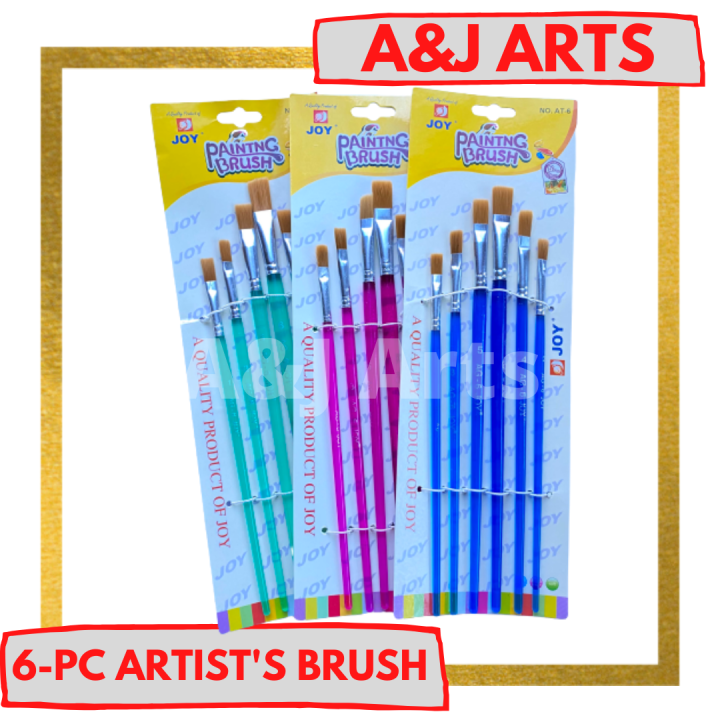 Paint brush by 6s 6 pc artist's artist brush set JOY | Lazada PH