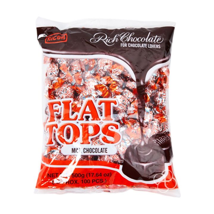 Ricoa Flat Tops Milk Chocolate 500g | Lazada PH