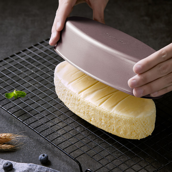 [CHEFMADE] Non-stick Oval Cheese Cake Pan oval homemade cheese cake ...