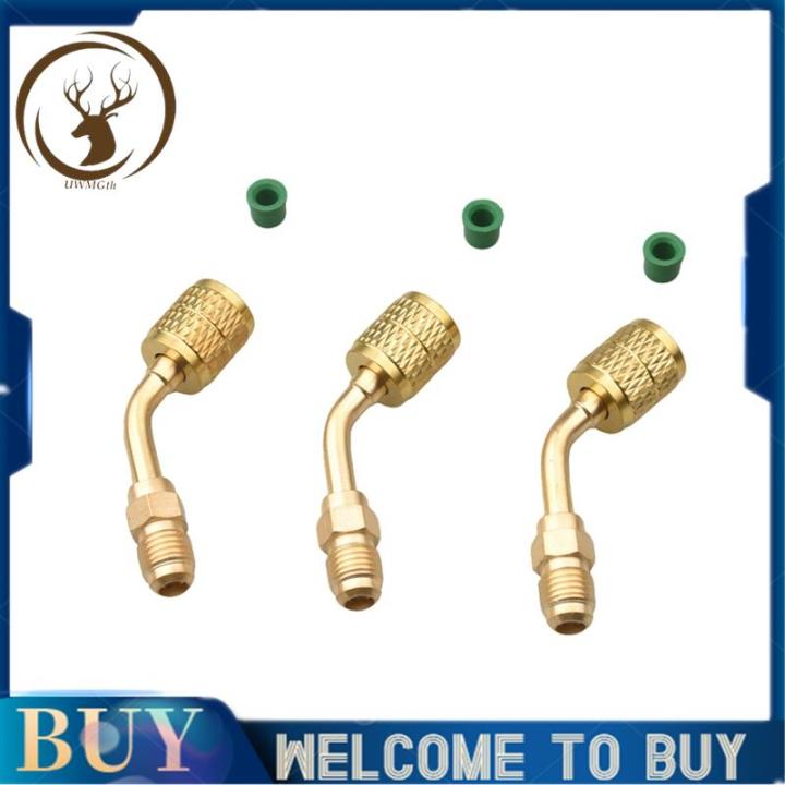 For Refrigerant Flare Fittings 3Pcs A2L R-32 R-454B Adapters, 1/4 Inch ...