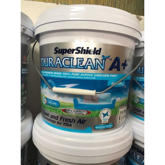 TOA Duraclean A+ 9.46ลิตร ซุปเปอร์ชิลด์ ดูราคลีน สีน้ำภายใน ทาง่าย ปลอด ...